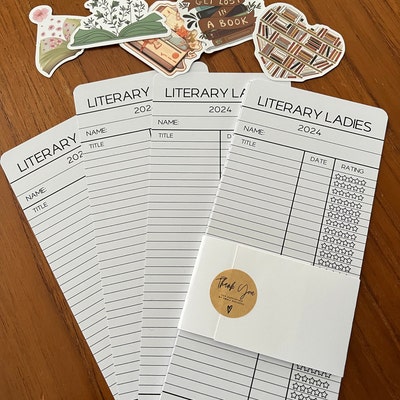 Printable Library Card, Reading Tracker, Reading List Bookmark, Vintage ...