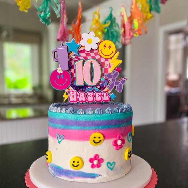 Roller Skate Shaker Cake Topper, Rolling Into Birthday Party, Skates ...