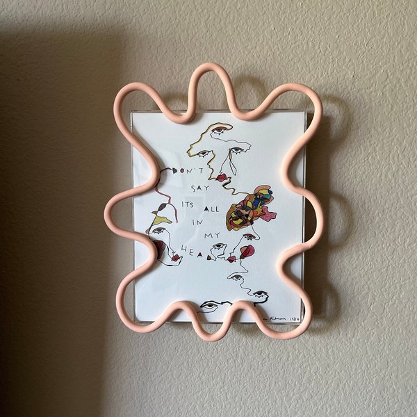 NEW Wall Hanging Squiggle Frame 8x10 - Etsy