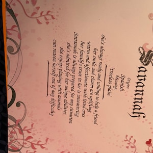 Sadie First Name Meaning Art Print-name Meaning-personalized-parchment ...