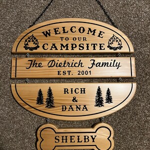 Custom Camping Sign Custom RV Sign Custom Camp Decor Sign Personalized ...