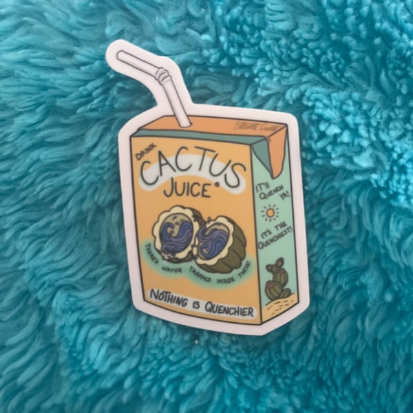 Cactus Juice Juicebox Sticker. Avatar the Last Airbender Sokka Art - Etsy