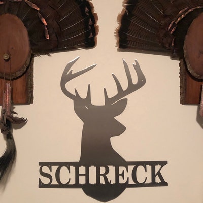 Whitetail Buck Monogram - Etsy