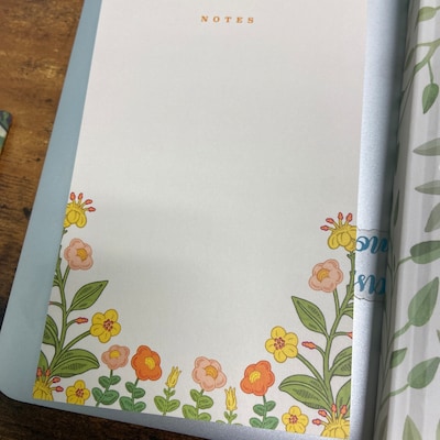 Notepad Tear off Notepad Floral Notepad Cute Notepad - Etsy