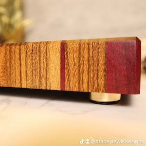 Walnut With Stripes of Maple and Red Marblewood Cutting Board - Etsy