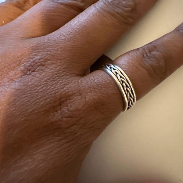 Anxiety Ring, Fidget Ring, Sterling Silver Ring, Fidget Ring Women, Men ...