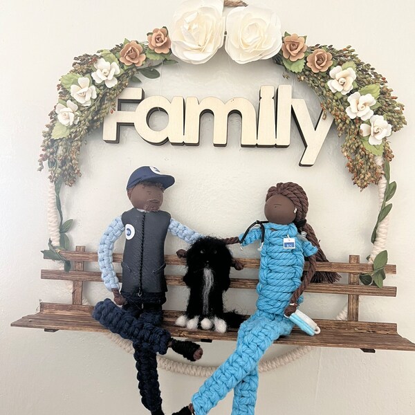 Personalized Macrame Doll, Jiu Jitsu Macrame Doll, Gift for Him, Male ...