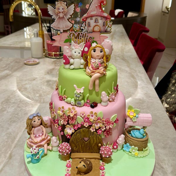 Personal Fairy First Cake Topper / Birthday Cake Topper / Shaker Cake ...