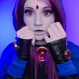Raven Teen Titans Cloak and Accessories Custom Costume Blue | Etsy