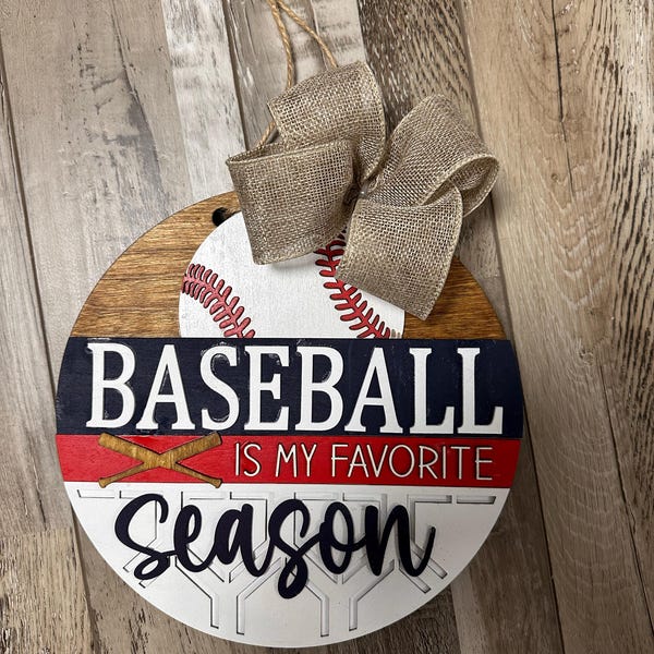 Baseball Sign SVG Laser Cut Files - Baseball Door Hanger Svg - Baseball ...