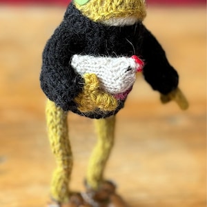 Micro Gosling Knitting Pattern. Knitted Amigurumi Goose Miniature Step ...
