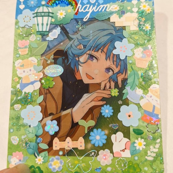 Custom Decorated Toploader Anime Vtuber Manga - Etsy