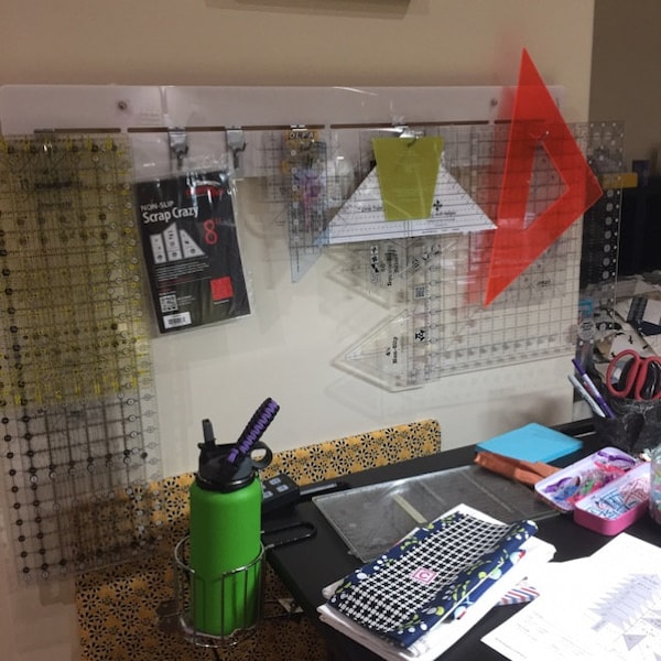 Wall-mounted Quilt Ruler Rack: 36 Inch Sewing Ruler Organizer - Etsy