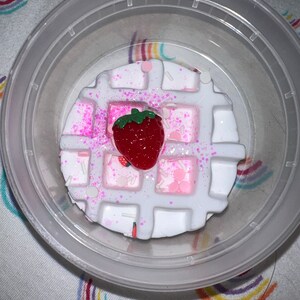 Strawberry Waffle DIY Clay Slime Glossy Slime Charm Slime - Etsy