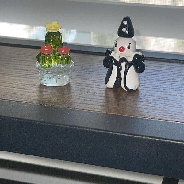 Rainbow Mini Clown Handmade Figurine - Etsy