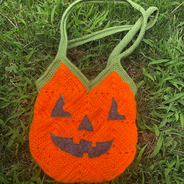 PATTERN- Jack-o-lantern Crochet Bag - Etsy