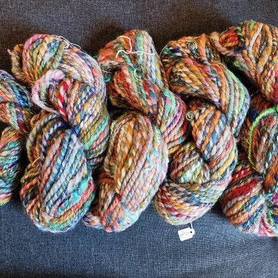 Neon Yarn, Hand Spun, Bright Yarn, Bulky/super Bulky, Art Yarn - Etsy