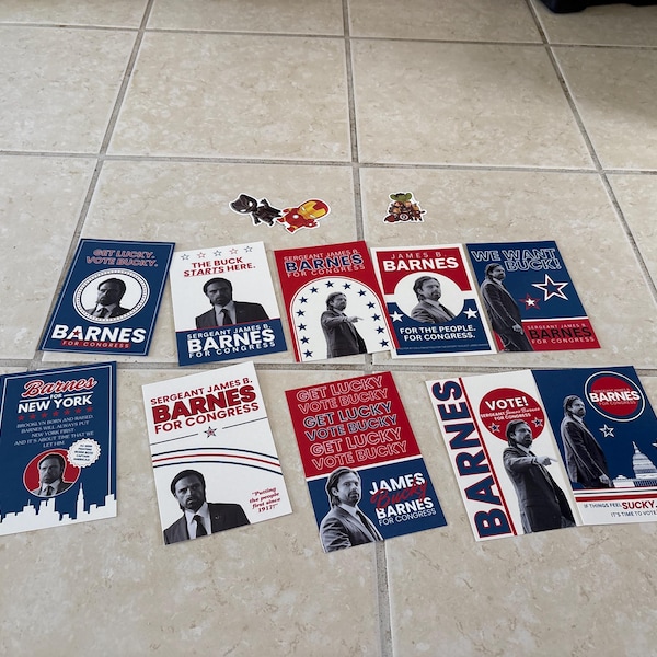 Bucky Barnes for Congress Stickers (set of 3!) - Etsy