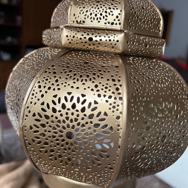 Oriental Lantern Anida Gold Height 30 Cm Boho Lantern Standing ...