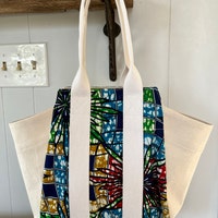 Triangular Wide Bag | PDF Sewing Pattern | Canvas Tote Pattern + Tutorial | 2 SIZES AVAILABLE ...