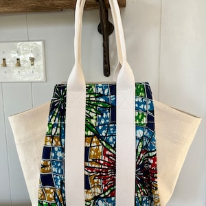Triangular Wide Bag PDF Sewing Pattern Canvas Tote Pattern Tutorial 2 ...