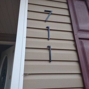 NO DRILLING REQUIRED 7.5 Vinyl Siding House Numbers Black or White - Etsy