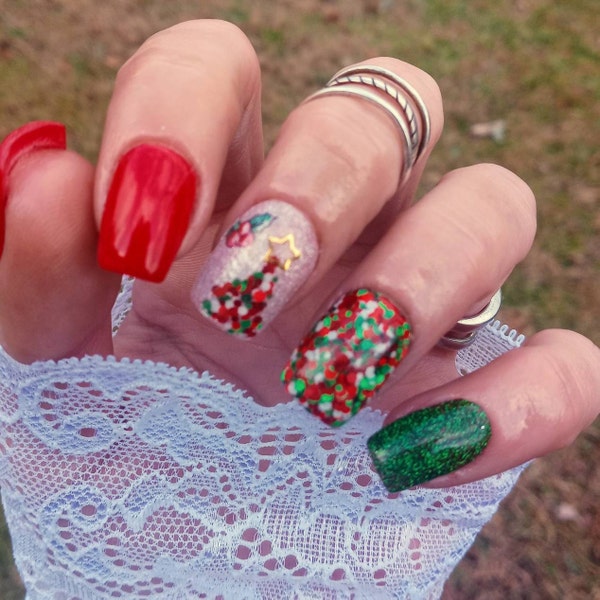 Christmas Vol 3- Dip Powder, Dip Powder for Nails, Christmas Dip Powder ...