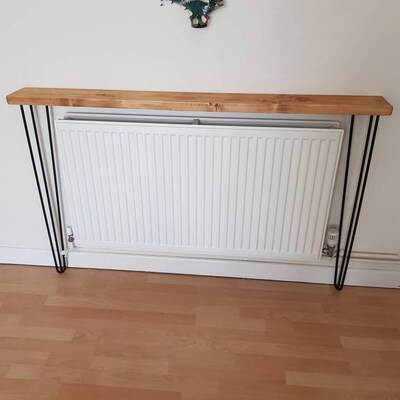 Rustic Radiator Cover With Hairpin Legs Radiator Shelf - Etsy UK