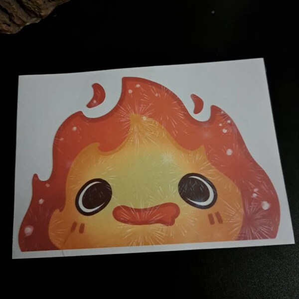 Derpy Fire | Holographic Anime Game Chibi Car Laptop Vinyl Decal ...