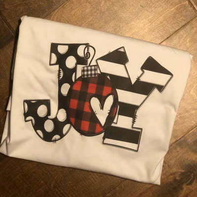 Christmas, Buffalo Plaid Joy, Christmas Design for Sublimation Printing ...