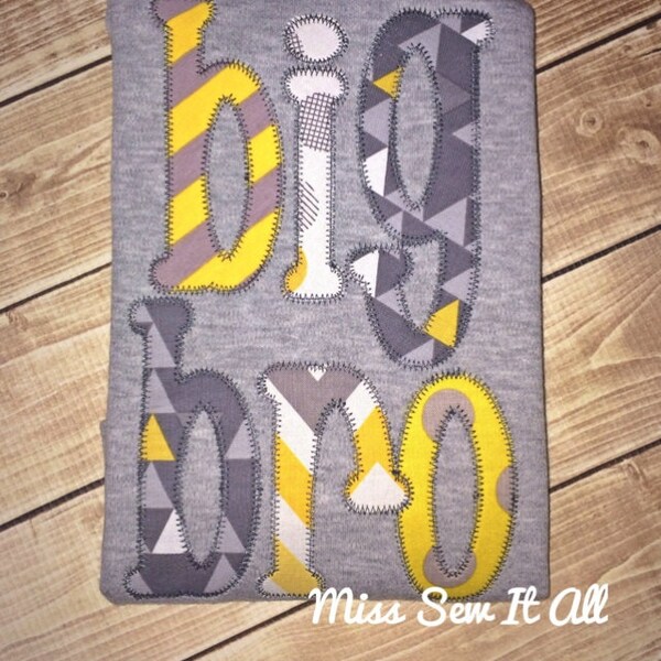 Zig Zag Chachie Applique Machine Embroidery Font Monogram Alphabet - 4 ...