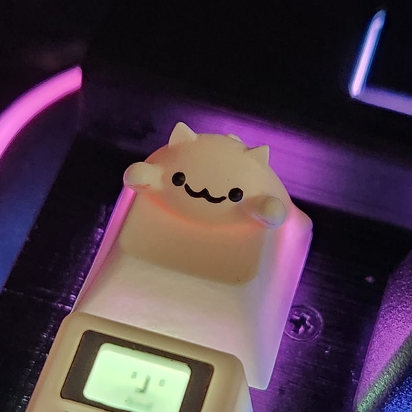 Catty Keycap (bongo Cat Meme Inspired) - Bongo Cat Keycap - Artisan ...
