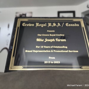 Hexagon Acrylic Trophy With Wood Base / Science Award / STEM Award ...