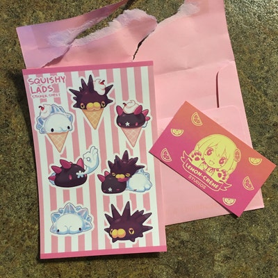 Squishy Lads Vinyl Sticker Sheet - Etsy