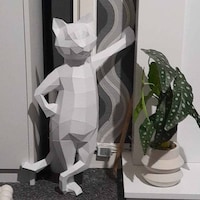 Cat Papercraft Template You Will Do It Very Easily With Step by Step ...