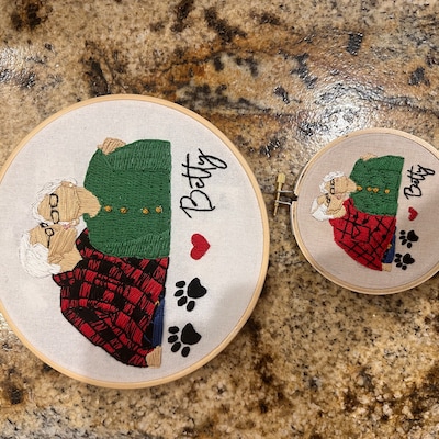 Custom Hand Embroidery Pattern, Faceless Portrait, Diy Embroidery ...