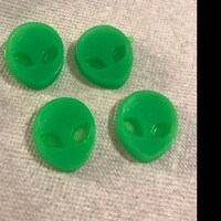 Small Alien Head Resin Mold UFO Jewelry Earrings Mold Flexible Silicone ...