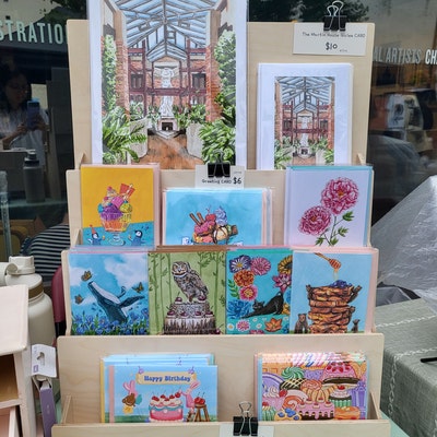 2 Tiered Slanted & Horizontal Display Rack Wooden Countertop - Etsy