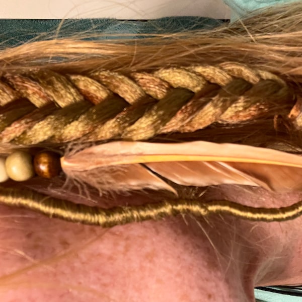 Bohemian Braids With Viking Dreadlocks (various Colors) • Ponytail Tie ...