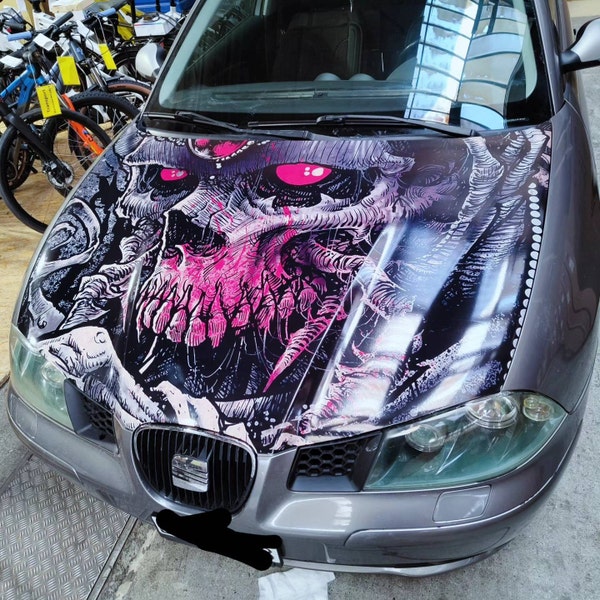 Abstract Car Hood Wrap Full Color Vinyl Decal 3D Pattern Sticker - Etsy