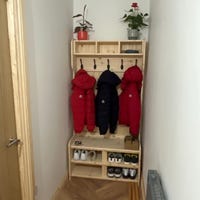 4ft Coat Rack,boot Room, Hallway Bench,monks Bench, Shoe Storage, Any ...