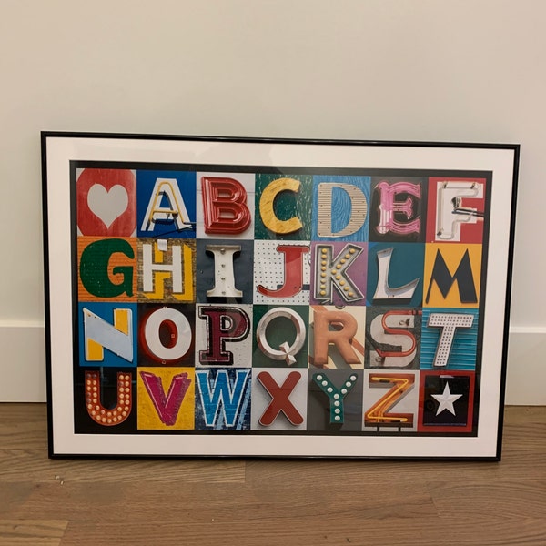 Personalized Poster Featuring PHOEBE in Photos of Alphabet Letters From ...