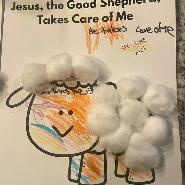 Jesus the Good Shepherd Bible Lesson, John 10:1-16 Bible Story Craft ...