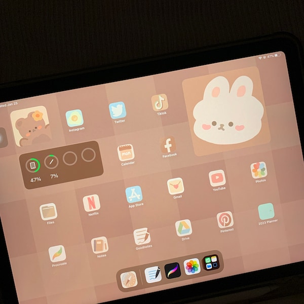 Cute Neutral Hand Drawn Ios & Android App Icons | Home Screen Set ...