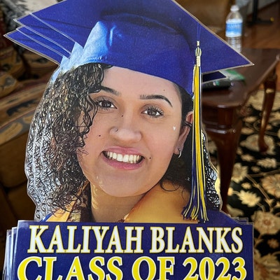 Custom Graduation Big Head Photo Fans Personalized Hand Fan Graduation ...