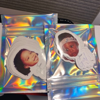 FIRST Birthday Custom Baby Stickers Waterproof, Custom Themed First ...