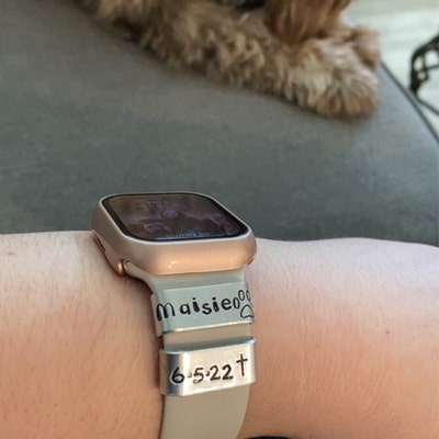 Metal Watch Cuff Personalized Iwatch Tags Aluminum Watch Charms Hand ...