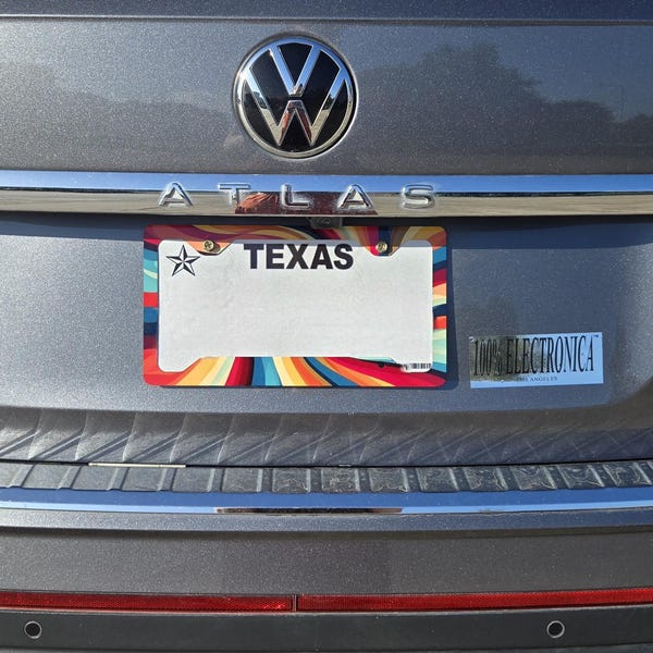 Stained Glass Ocean Wave License Plate Frame: Beach Car Decor, Beachy ...