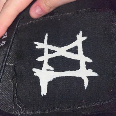 Hand Painted Gothic Patches, Band Patches, Custom Patches Iron on Ice ...