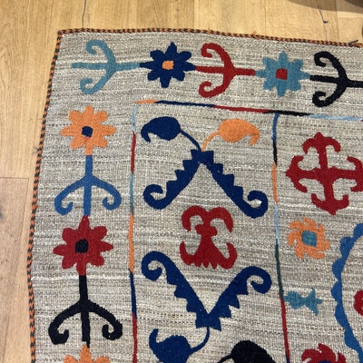 Hand-woven Jute Rug 8x10 Ft Diamond Pattern Natural Fiber Living Room ...